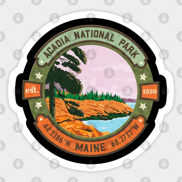Acadia National Park - Acadia National Park - Sticker | TeePublic