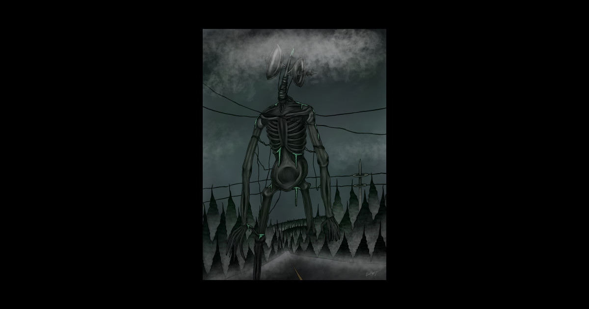 Siren Head Cryptid Art - Cryptid Art - Magnet | TeePublic