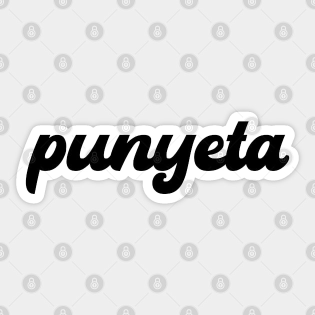 PUNYETA TAGALOG FILIPINO WORD - Jollibee - Sticker | TeePublic