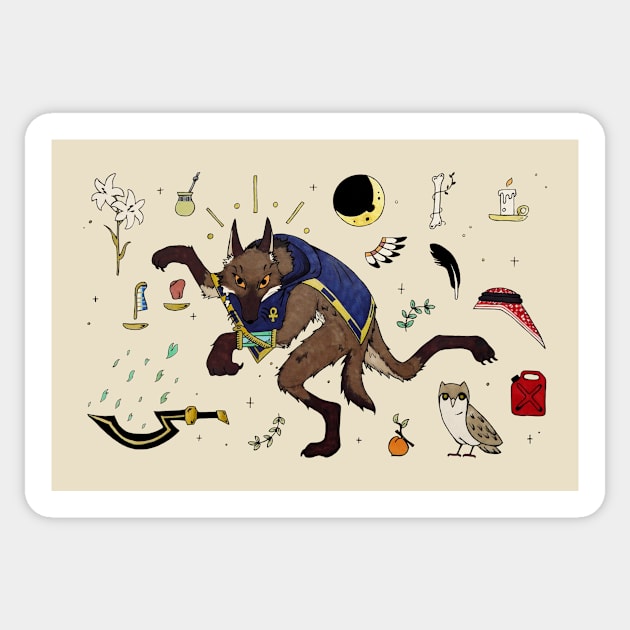 Werewolf mural - Werewolf - Sticker | TeePublic