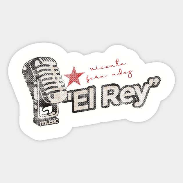 El Rey - Greatest Karaoke Songs Vintage - El Rey - Sticker | TeePublic