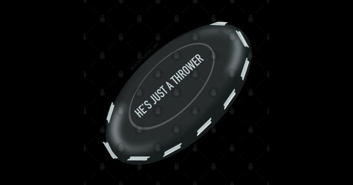 He's Just A Thrower - Frisbee - Hard Ticket To Hawaii - Sticker | TeePublic