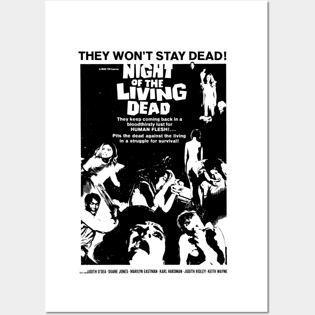 They Wont Stay Dead! - Night Of The Living Dead - Posters and Art ...