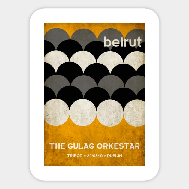 Beirut World Tour - Beirut - Sticker | TeePublic