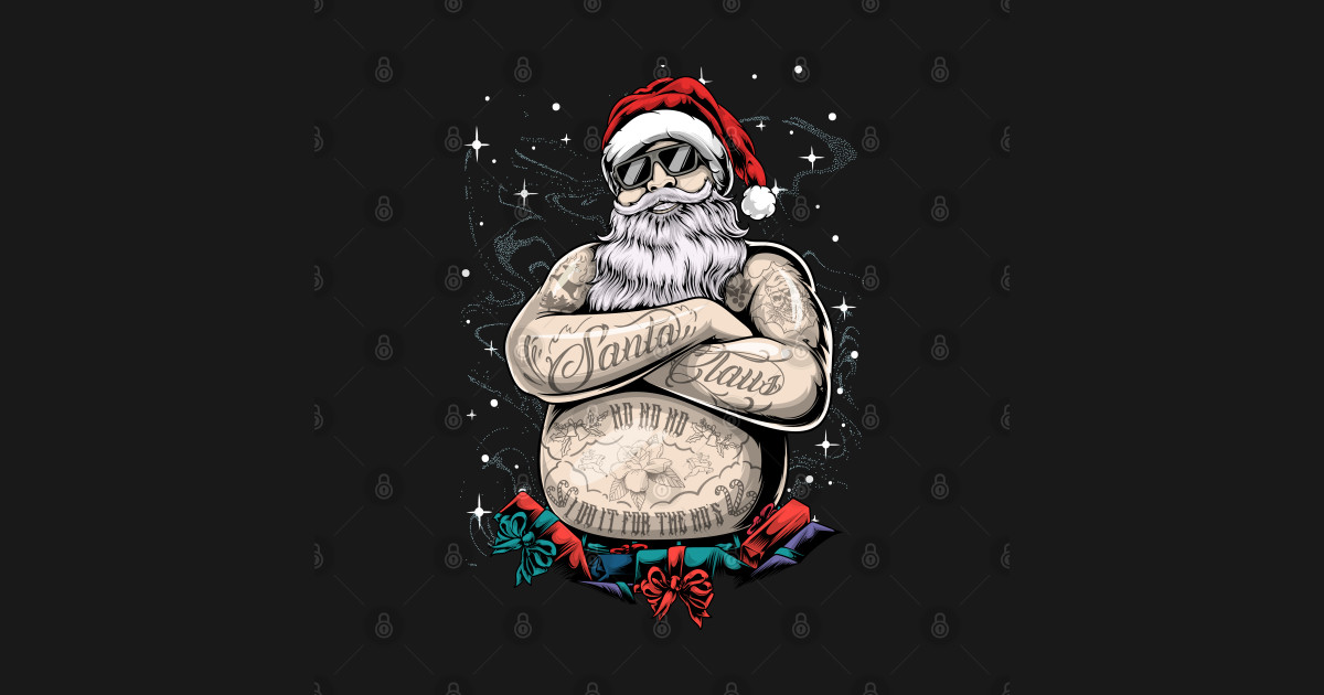 Gangsta santa clause - Christmas - T-Shirt | TeePublic