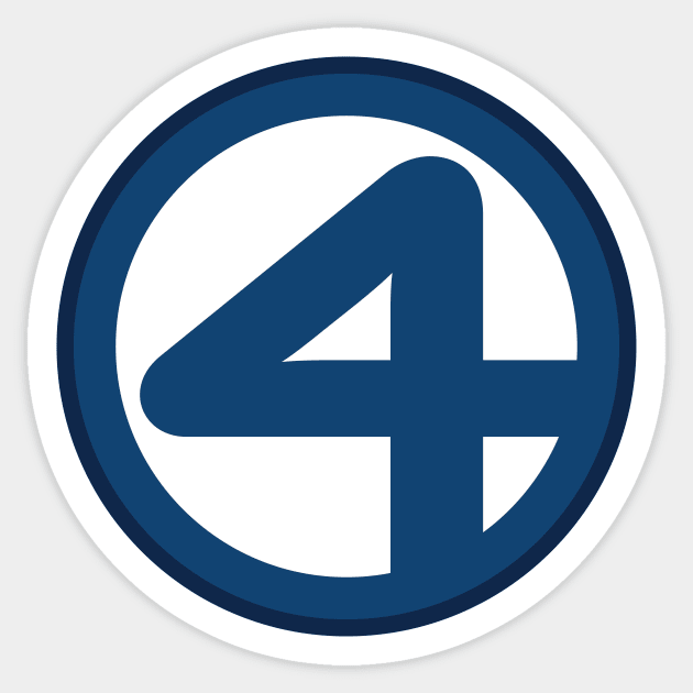 Fantastic Four Logo - Fantastic 4 - Sticker | TeePublic