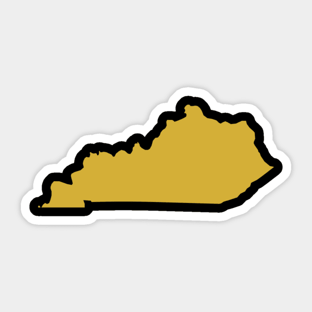 Kentucky state map - Kentucky State - Sticker | TeePublic
