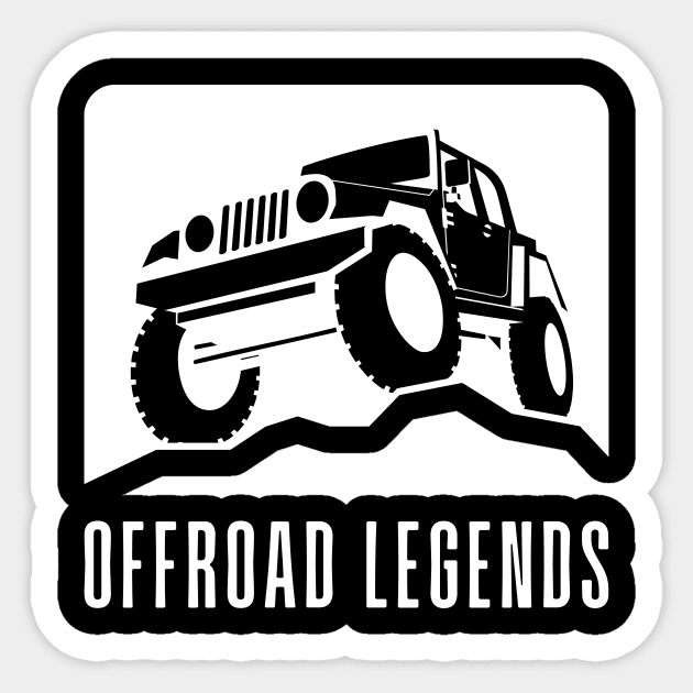 Offroad Legends - Offroad - Sticker | TeePublic