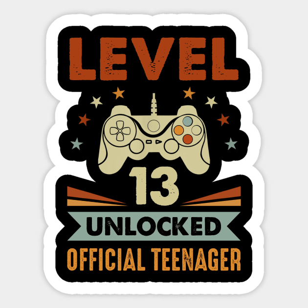 Level 13 Unlocked Official Teenager 13th Birthday 13 Years Old Gift ...