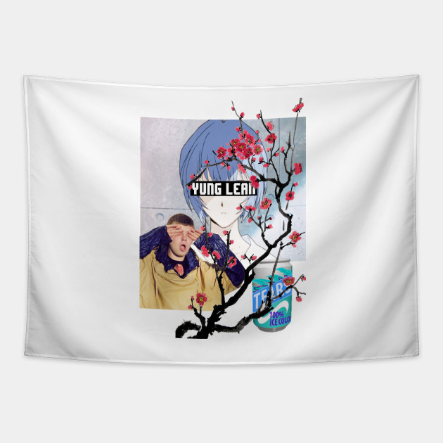 yung lean anime vaporwave aesthetics - Yung Lean - Tapestry | TeePublic