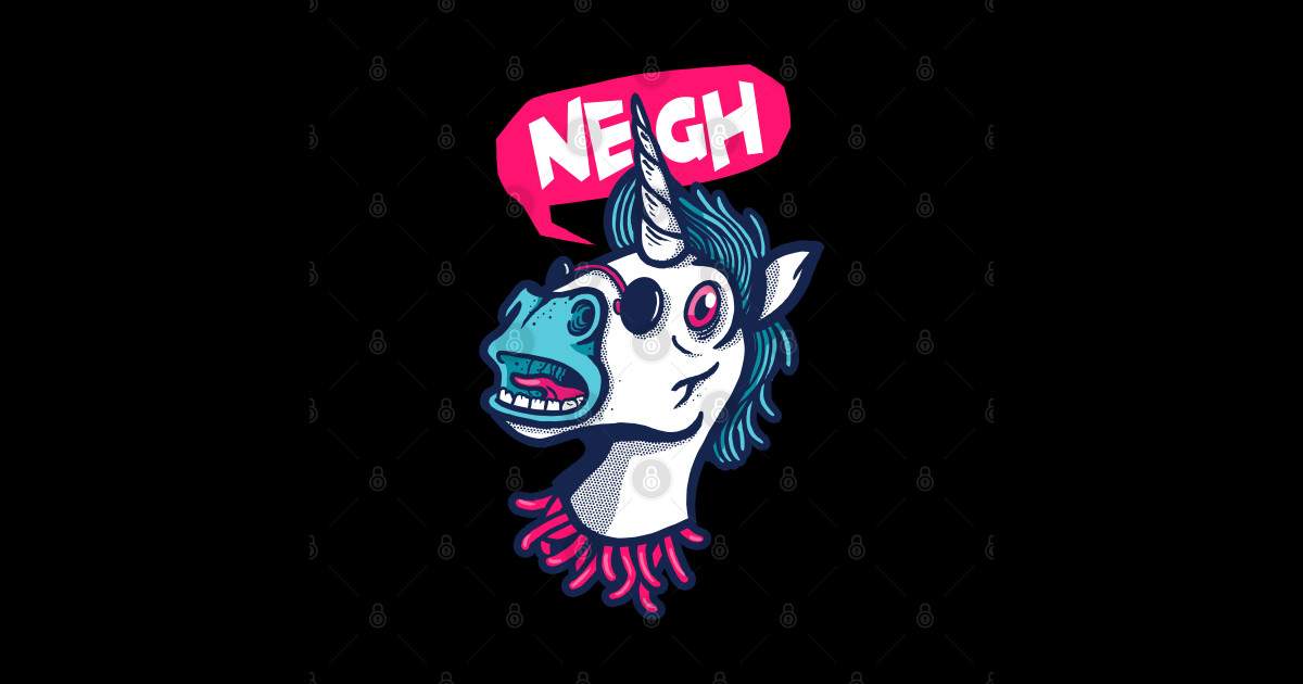 Unicorn Neigh - Unicorn - Sticker | TeePublic
