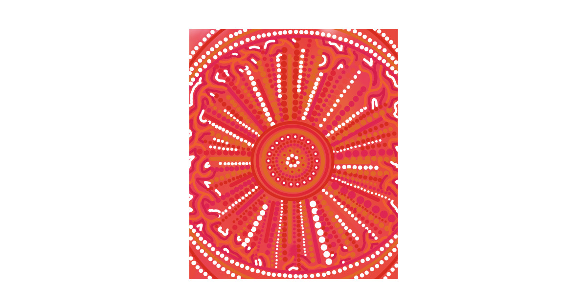 Aboriginal art red - Aboriginal Art - T-Shirt | TeePublic