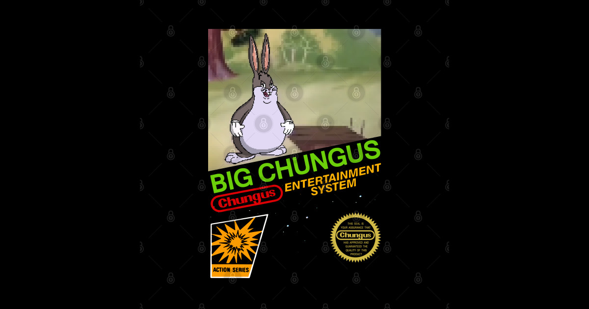 Big Chungus NES - Big Chungus - Sticker | TeePublic