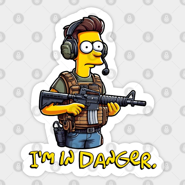 Tactical Yellow People - Simpson - Sticker | TeePublic