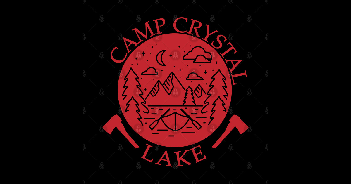 Camp Crystal Lake - Camp Crystal Lake - Sticker | TeePublic