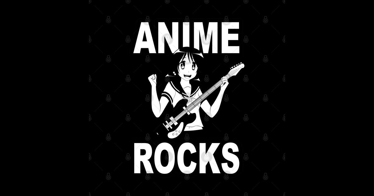Anime Rocks! - Anime Style Girl - Sticker | TeePublic