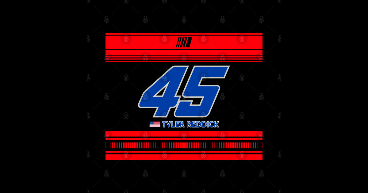 Tyler Reddick #45 2025 NASCAR Design - Tyler Reddick - Sticker | TeePublic