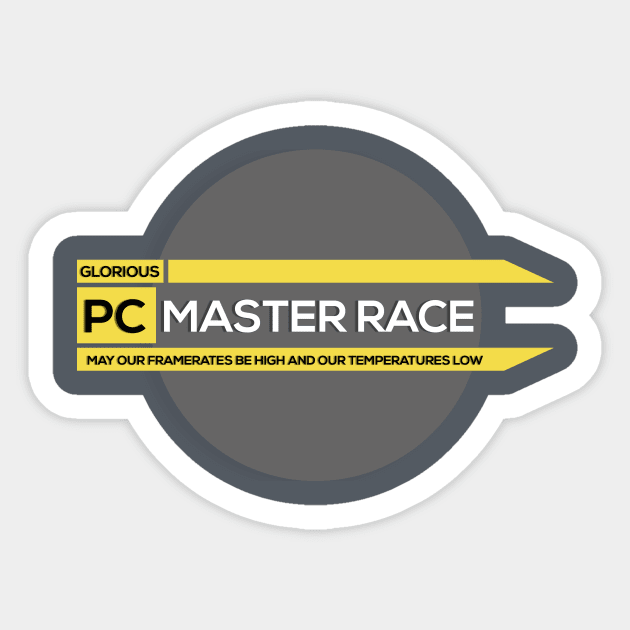 Glorious PC Master Race! - It - Sticker | TeePublic