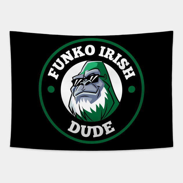 FUNKO IRISH DUDE LOGO - Irish Pride - Tapestry | TeePublic