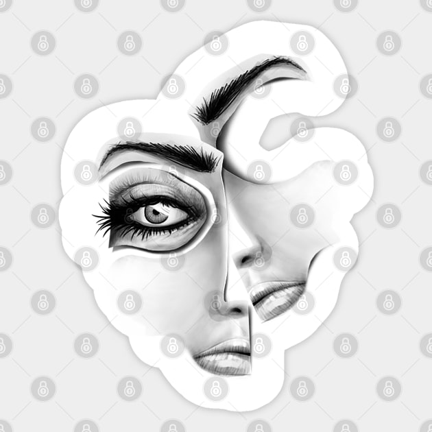 puzzled face drawing