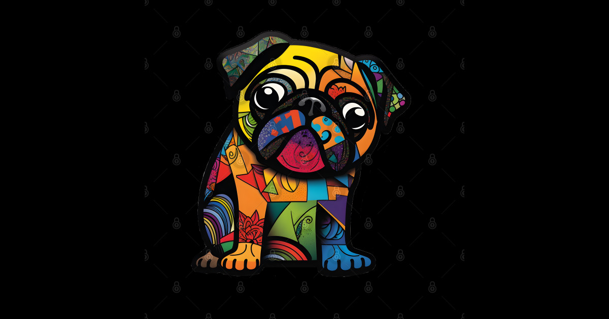 Pug Dog - Pug Dog - Sticker | TeePublic