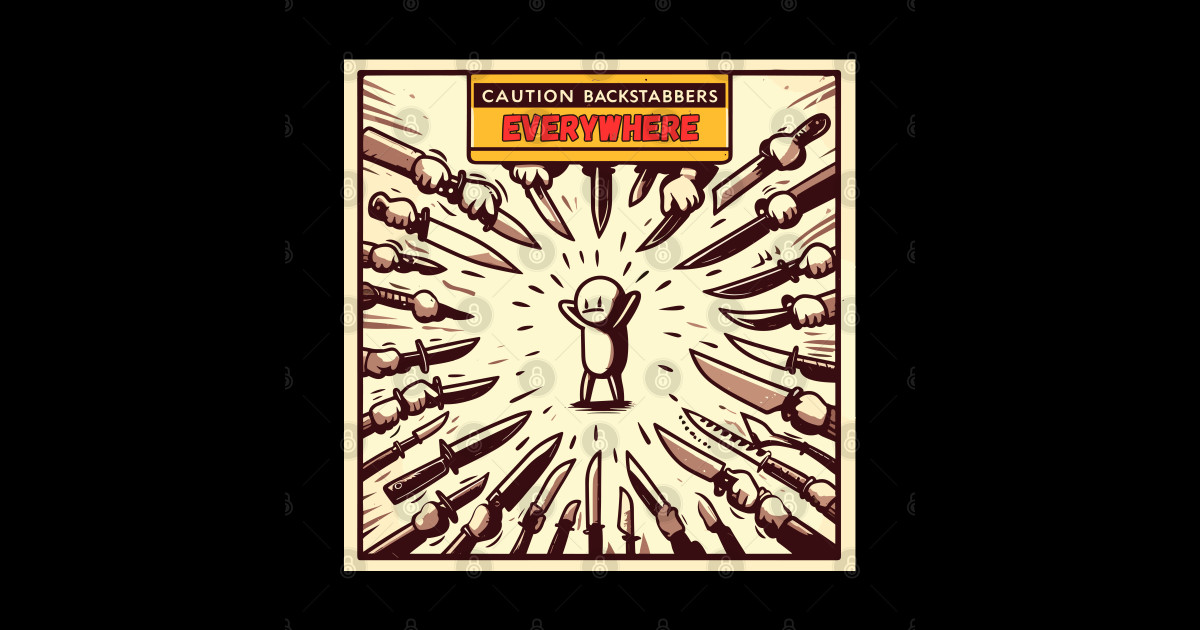 Caution Backstabbers Everywhere don't trust anyone - Backstabbers ...