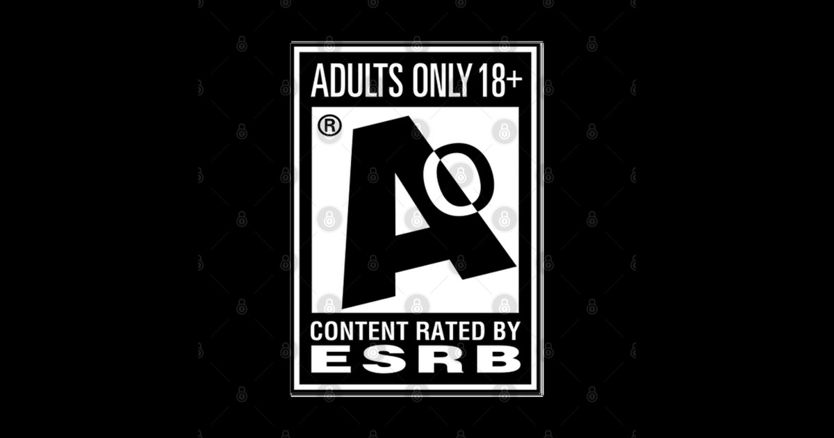 AO for Adults Only - Esrb Rating - Posters and Art Prints | TeePublic