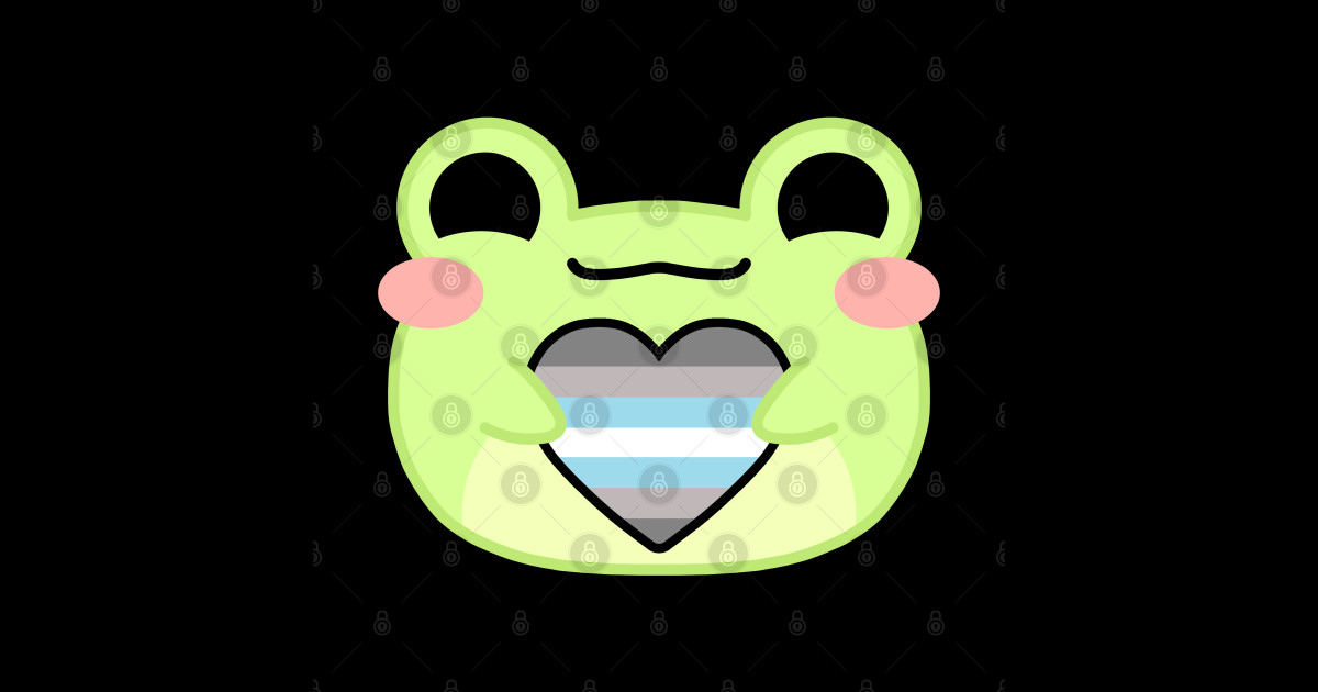 Demiboy Frog - Demiboy - Sticker | TeePublic