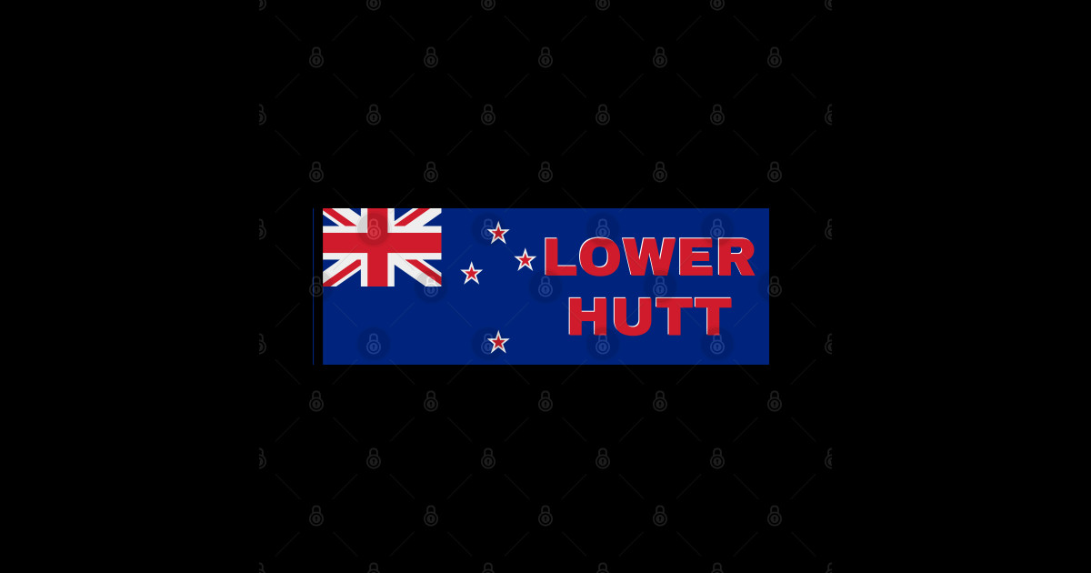 Lower Hutt City in New Zealand Flag - New Zealand Flag - Sticker ...