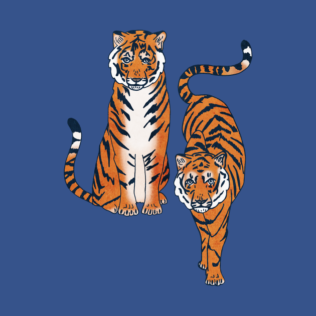 Two Tigers - Tiger - T-Shirt | TeePublic