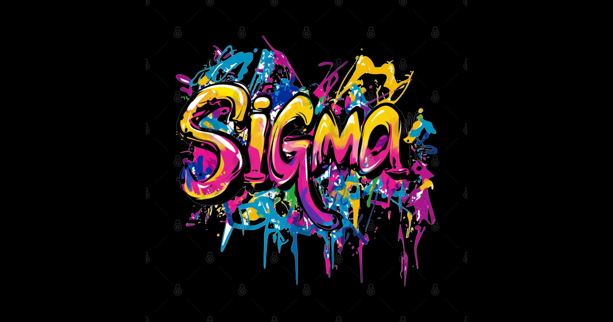 The SIGMA Word - Sigma - Sticker | TeePublic