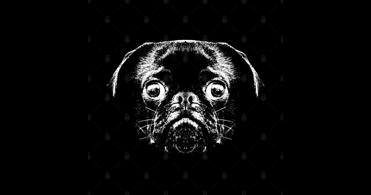 Pug / Face / Head - Pug Head - Mug | TeePublic