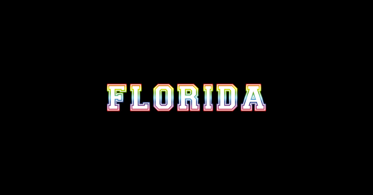 Florida Pride Rainbow - Florida Rainbow - Sticker | TeePublic