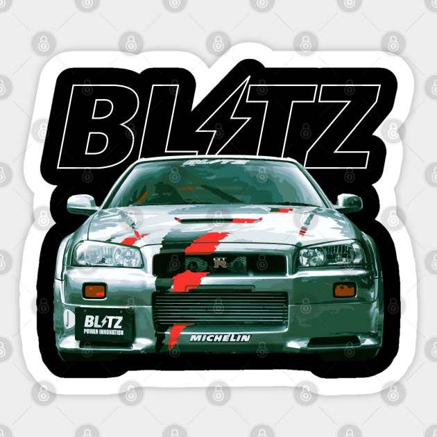 jdm blitz GT-R R34 V spec II N1 Skyline BNR34 KV2 Athlete Silver R348 ...