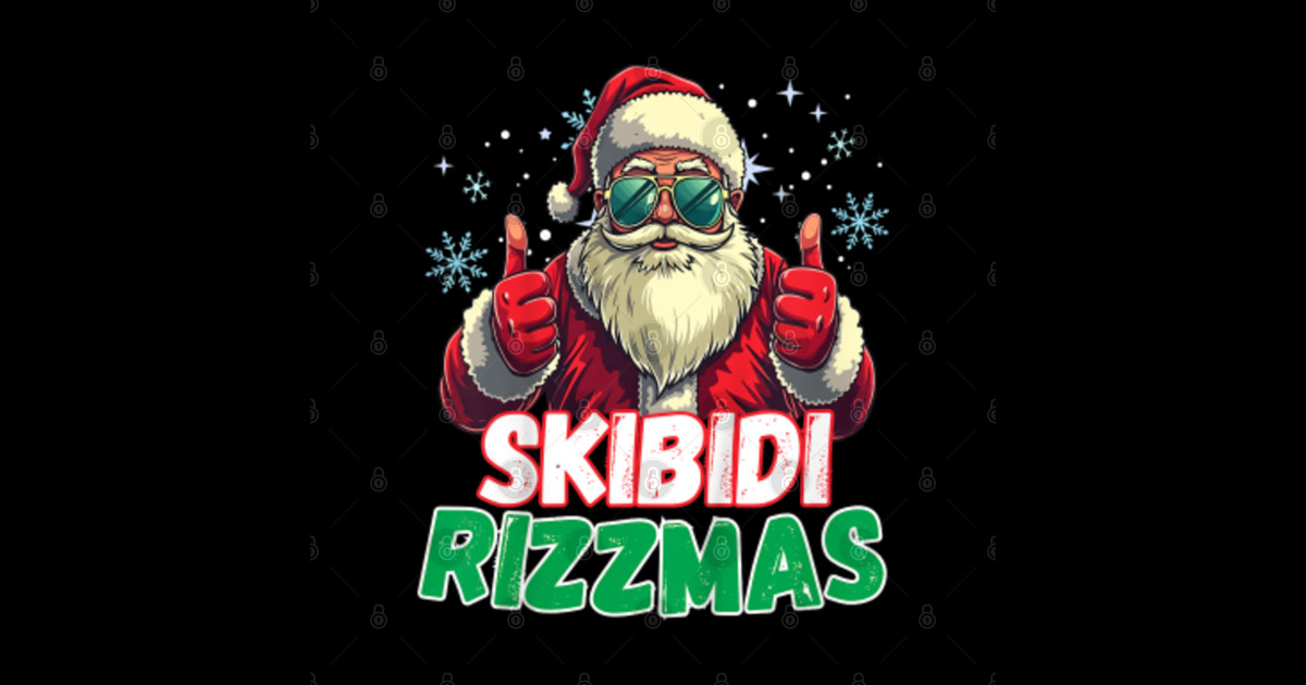 Skibidi Rizzmas Christmas Rizz Santa Claus Charismas Kid Cool - Skibidi ...