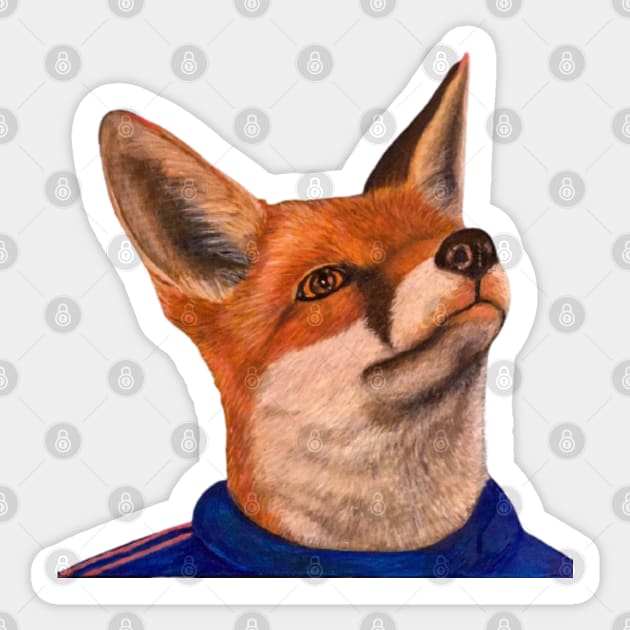 Hybrid Fox - Fox - Sticker | TeePublic