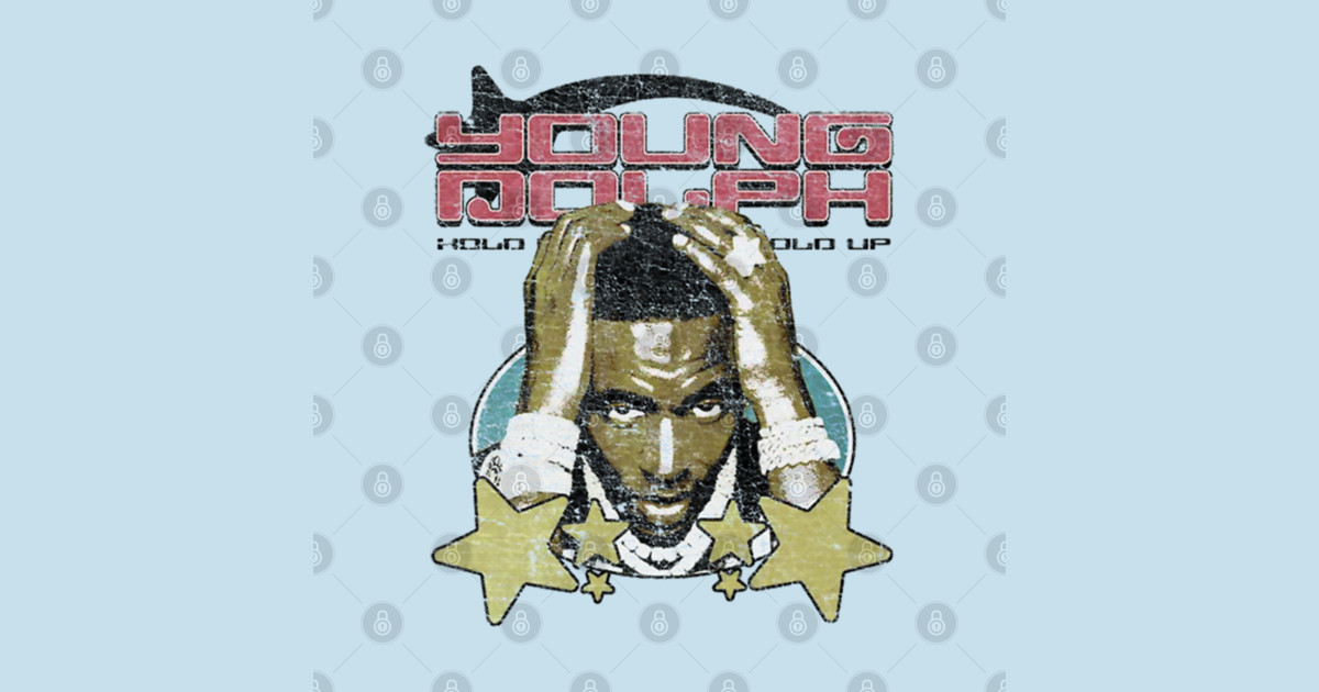 Young Dolph Rapper Vintage Cracked - Young Dolph - T-Shirt | TeePublic