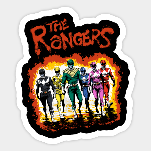 The Rangers - Power Rangers - Sticker | TeePublic