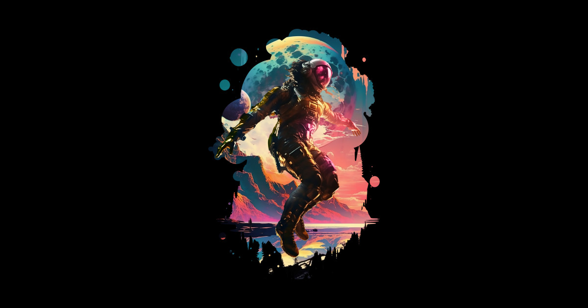 Zero Gravity - Astronaut - Sticker | TeePublic