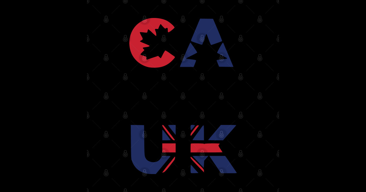 CANZUK Symbols In Column - Canada - Posters and Art Prints | TeePublic