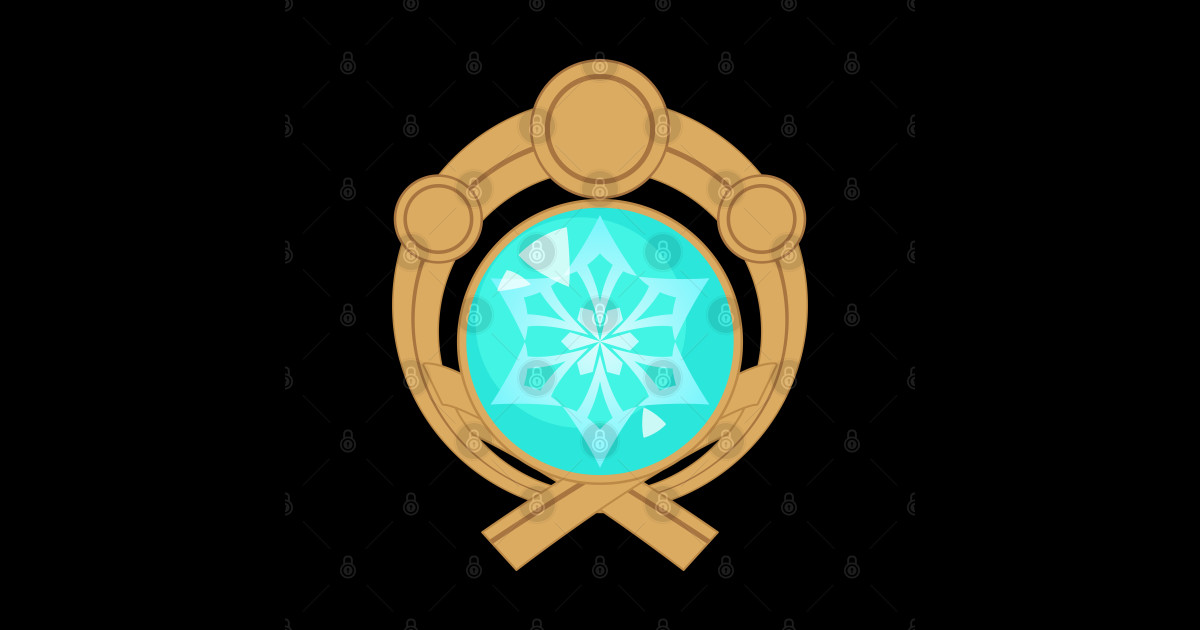 Genshin Impact Inazuma Vision - Cryo - Genshin - Posters and Art Prints ...