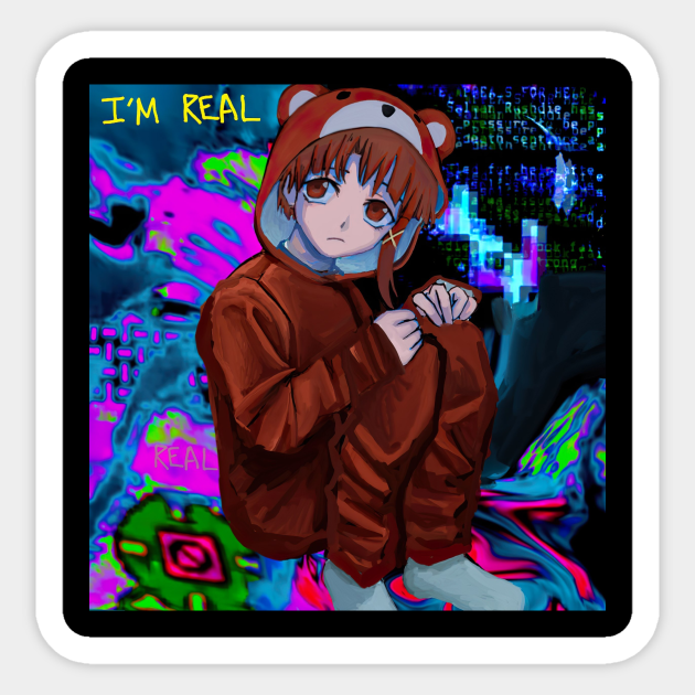 Lain Serial Experiments Lain - Lain - Sticker | TeePublic