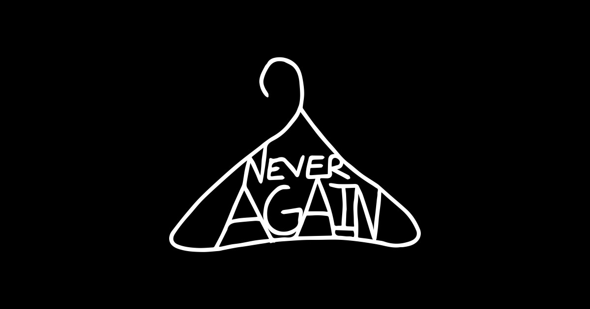 Never again coat hanger - Never Again Coat Hanger - T-Shirt | TeePublic