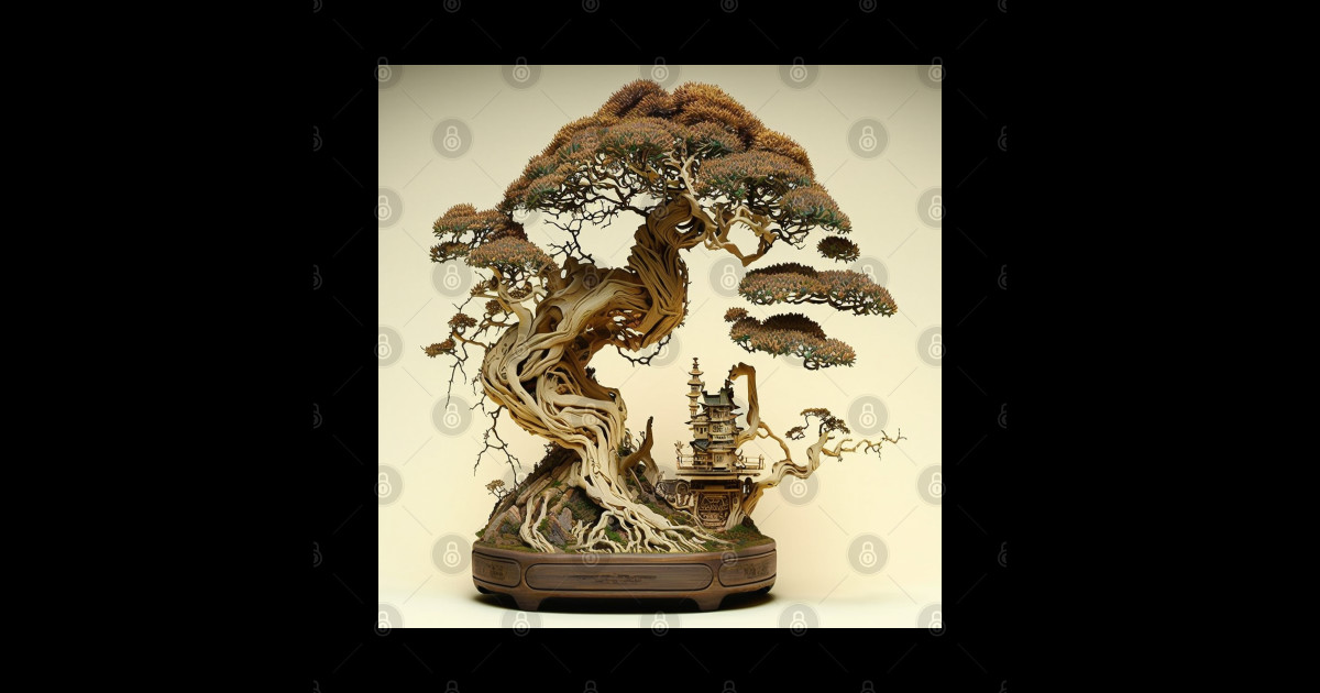 Intricate Bonsai Bots - Bonsai - Sticker | TeePublic