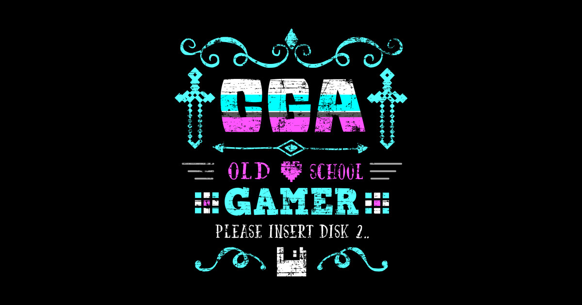 CGA gamer - Gamer - Sticker | TeePublic