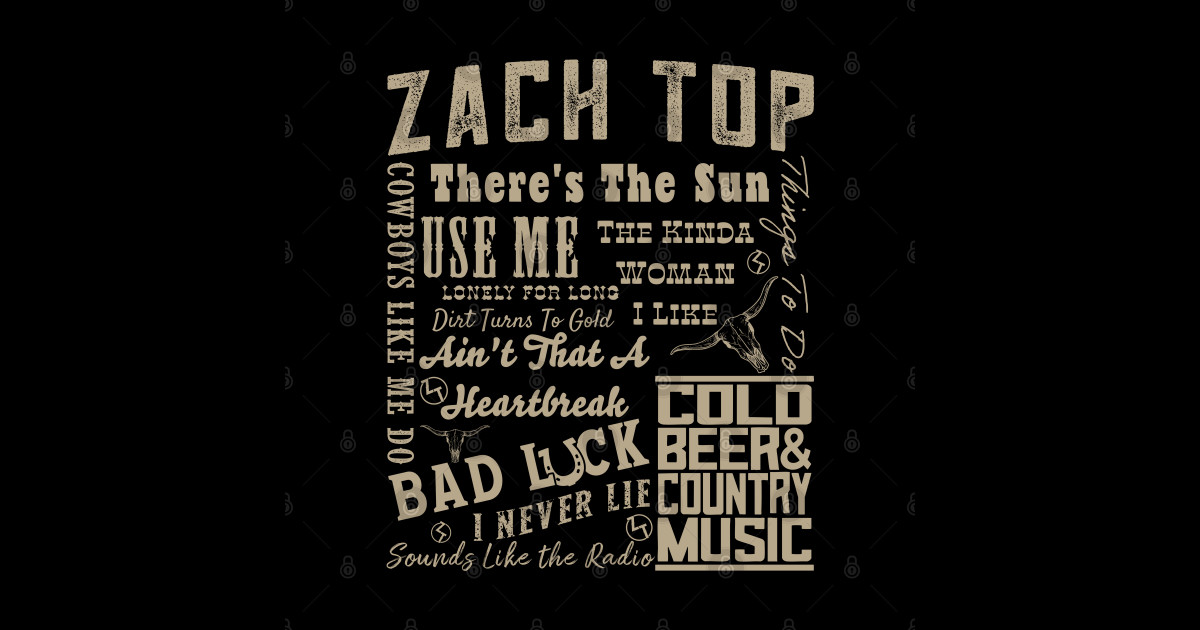 Zach Top - Zach Top - Sticker | TeePublic