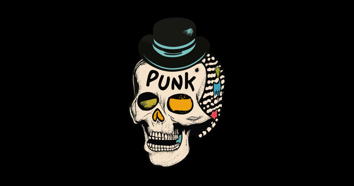 Punk Skull - Punk Skull - Sticker | TeePublic