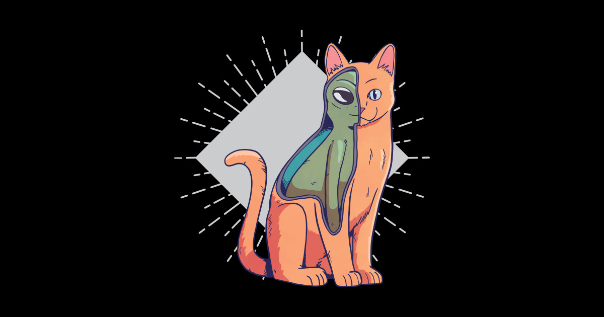 Alien Cat Costume An Alien Inside a Cat Costume Aliens - Alien Cat ...