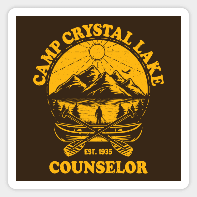 Camp Crystal Lake - Friday The 13th - Sticker | TeePublic