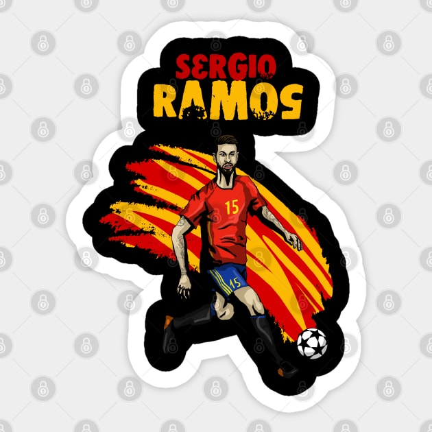 Sergio Ramos - Sergio Ramos - Sticker | TeePublic